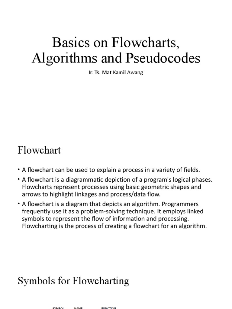 Flowcharts and Pseudocode Basics | PDF | Algorithms | Control Flow