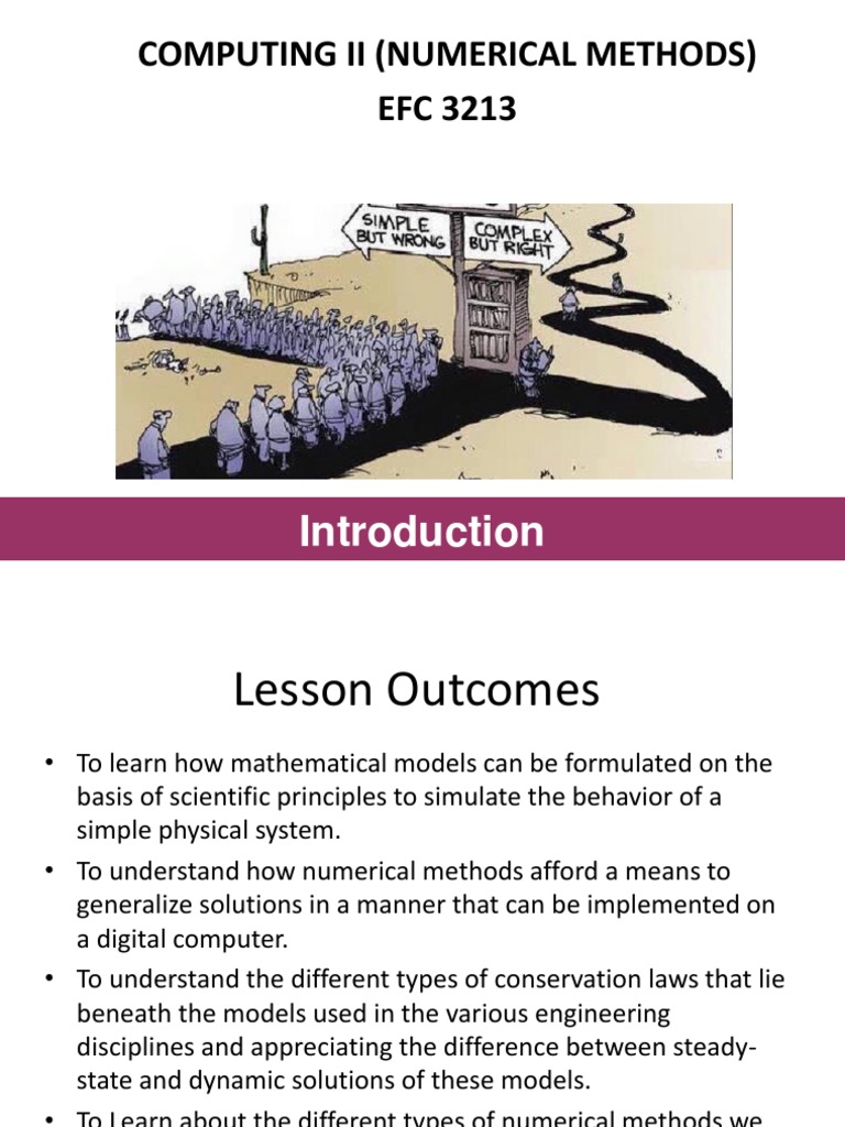 Introduction To Numerical Method | PDF | Teaching Mathematics | Conceptual Model
