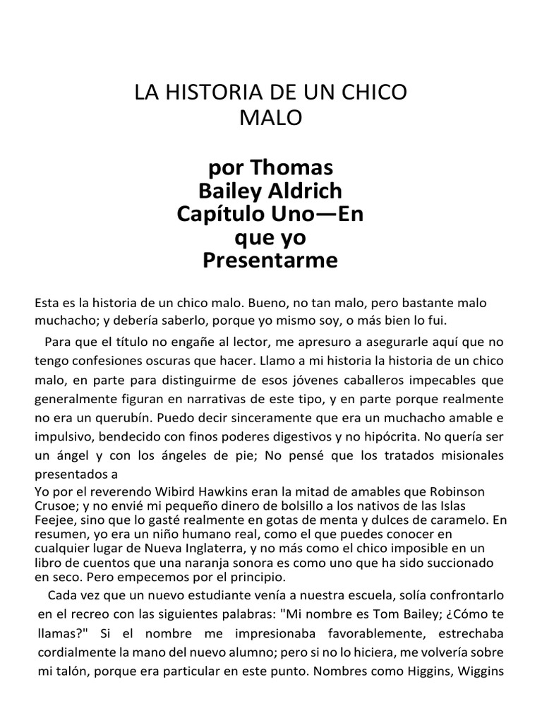 La Historia de Un Chico Malo | Descargar gratis PDF | Buques | Mar