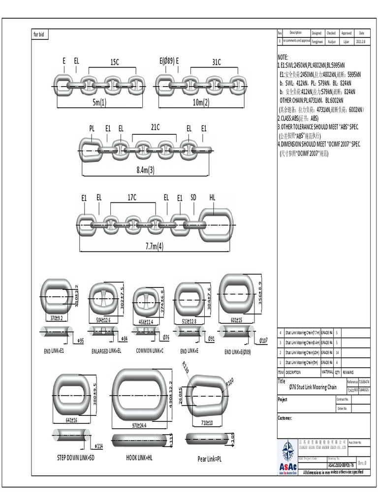 R4 Chafe Chain Drawings | PDF