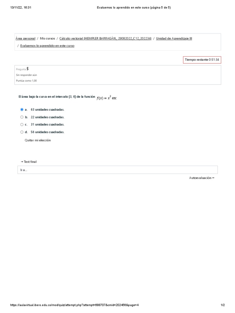 Evaluemos Lo Aprendido en Este Curso (Página 5 de 5) | PDF