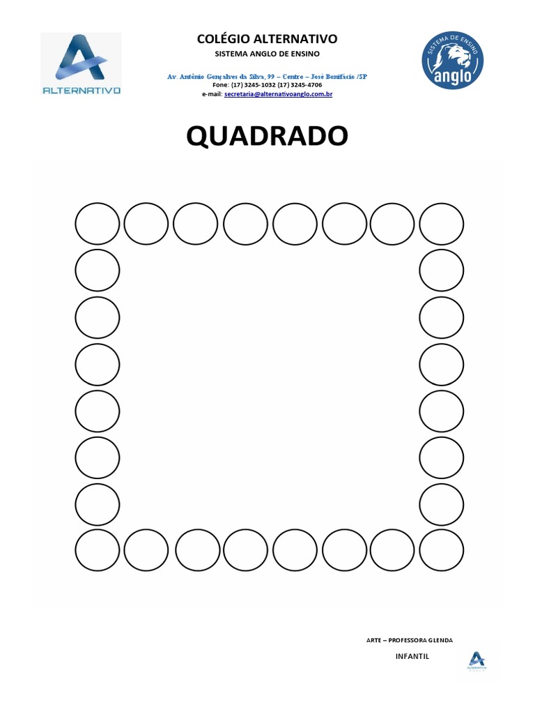 Atividade Quadrado | PDF