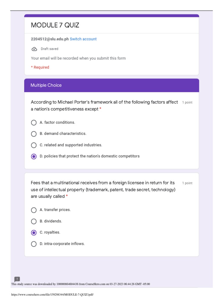 Module 7 | PDF | License | Exports