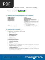 Hoja de Seguridad Core Lube - Jabon de Linaza | PDF