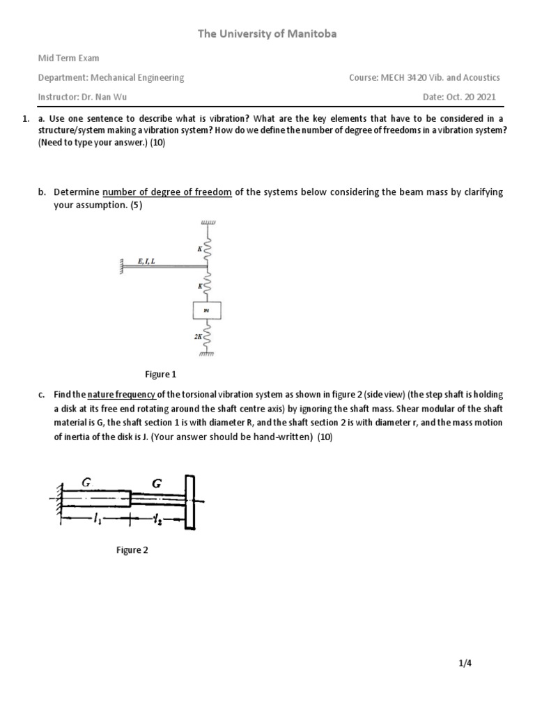 Midterm 2021 | Download Free PDF | Beam (Structure) | Mechanical Engineering