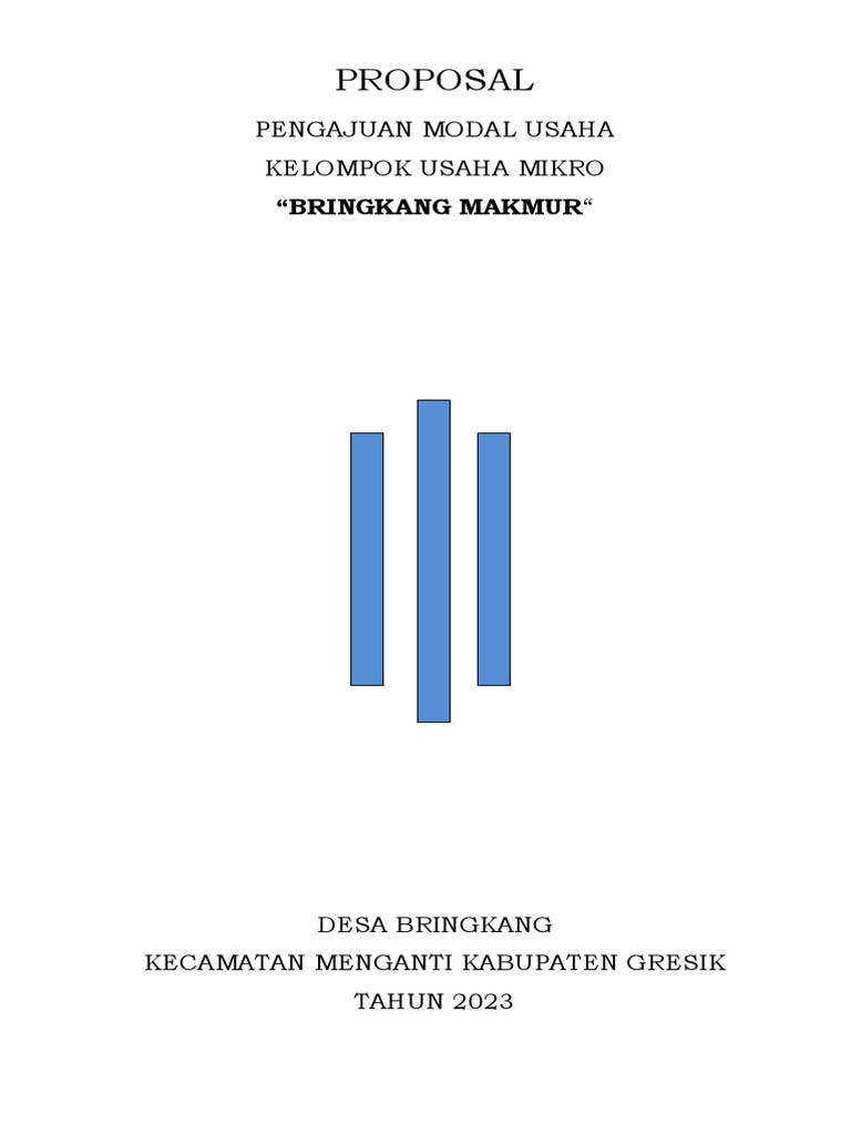 Proposal: Pengajuan Modal Usaha Kelompok Usaha Mikro | PDF