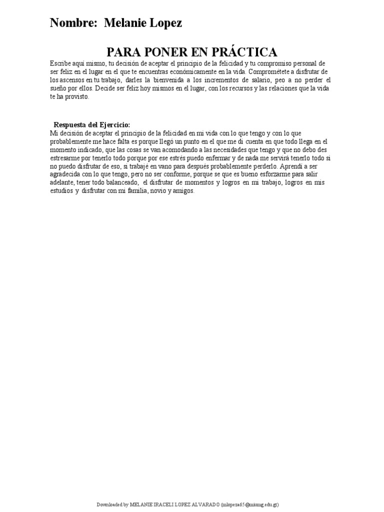 Para Poner En Práctica Pdf 