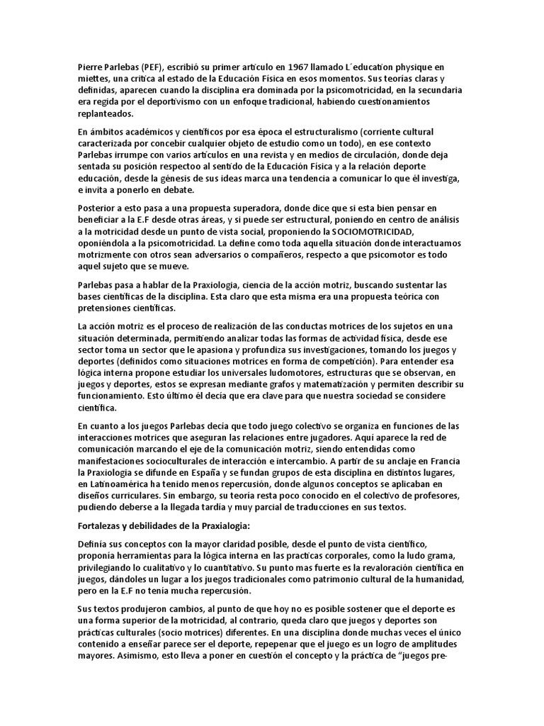 Pierre Parlebas | PDF | Teoría