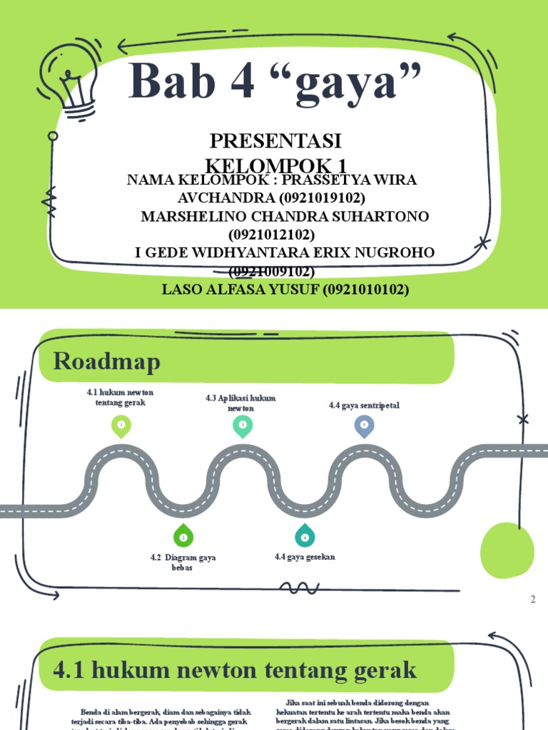 Bab 4 "Gaya": Presentasi Kelompok 1 | PDF