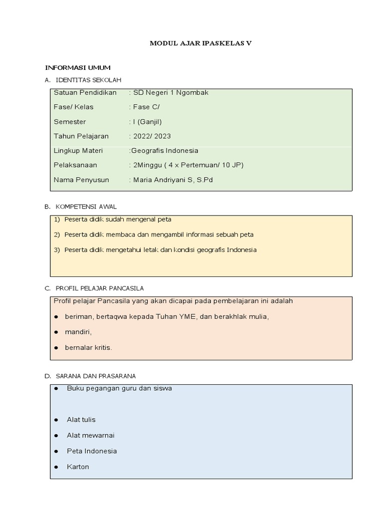 Ma Ipas Kelas 5 Bab 6-1 | PDF