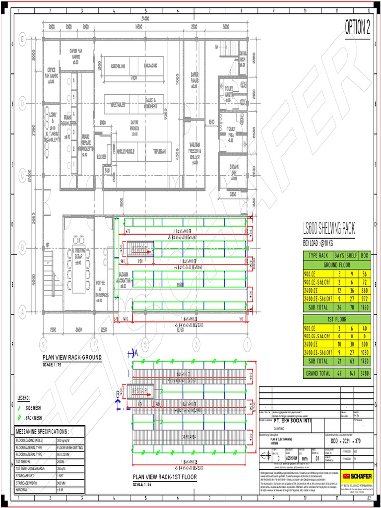 First Floor Rack Plan and Specs | PDF | Patent Law | Intellectual Works