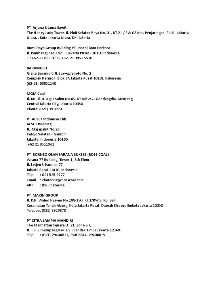 PT. Arjuna Utama Sawit | PDF