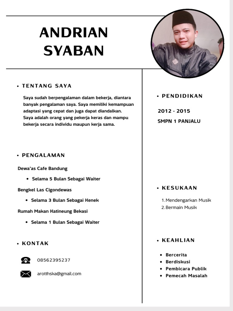 CV Pengalaman Kerja dan Keahlian | PDF