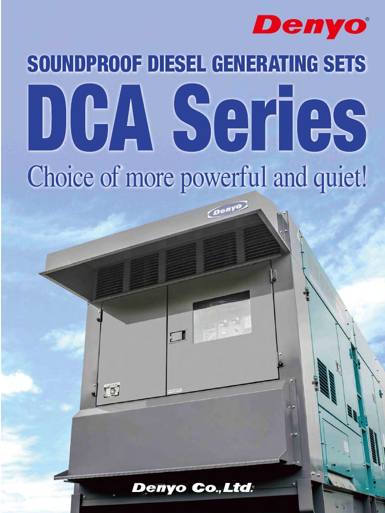 Technical Spec-Denyo DCA-New Staging | PDF | Diesel Engine | Propulsion