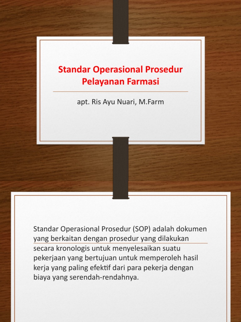 SOP Pelayanan Farmasi | PDF
