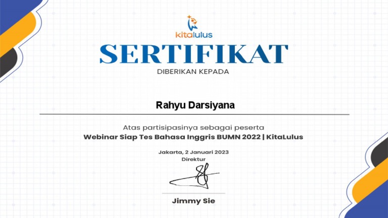 Sertifikat Webinar | PDF