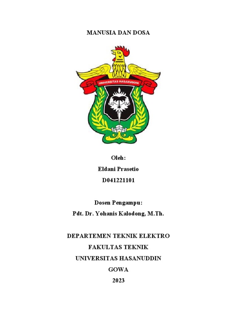Manusia Dan Dosa by Eldani Prasetio | PDF