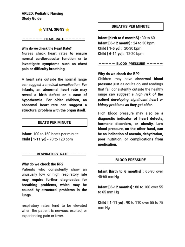 Vital Signs - Pedia | PDF | Heart Rate | Heart