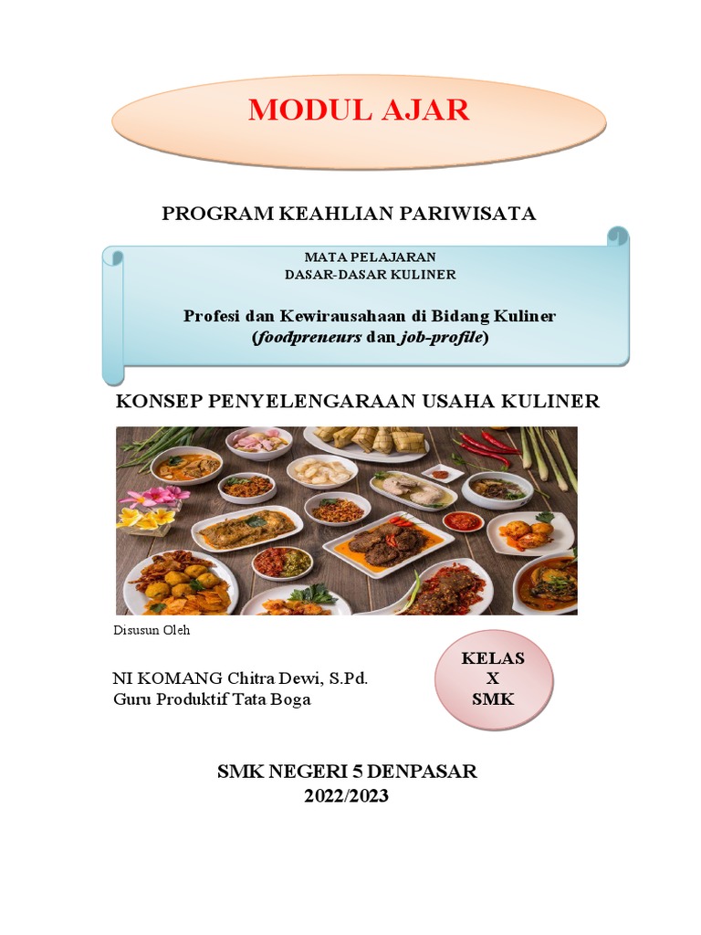 Modul Ajar: Program Keahlian Pariwisata | PDF