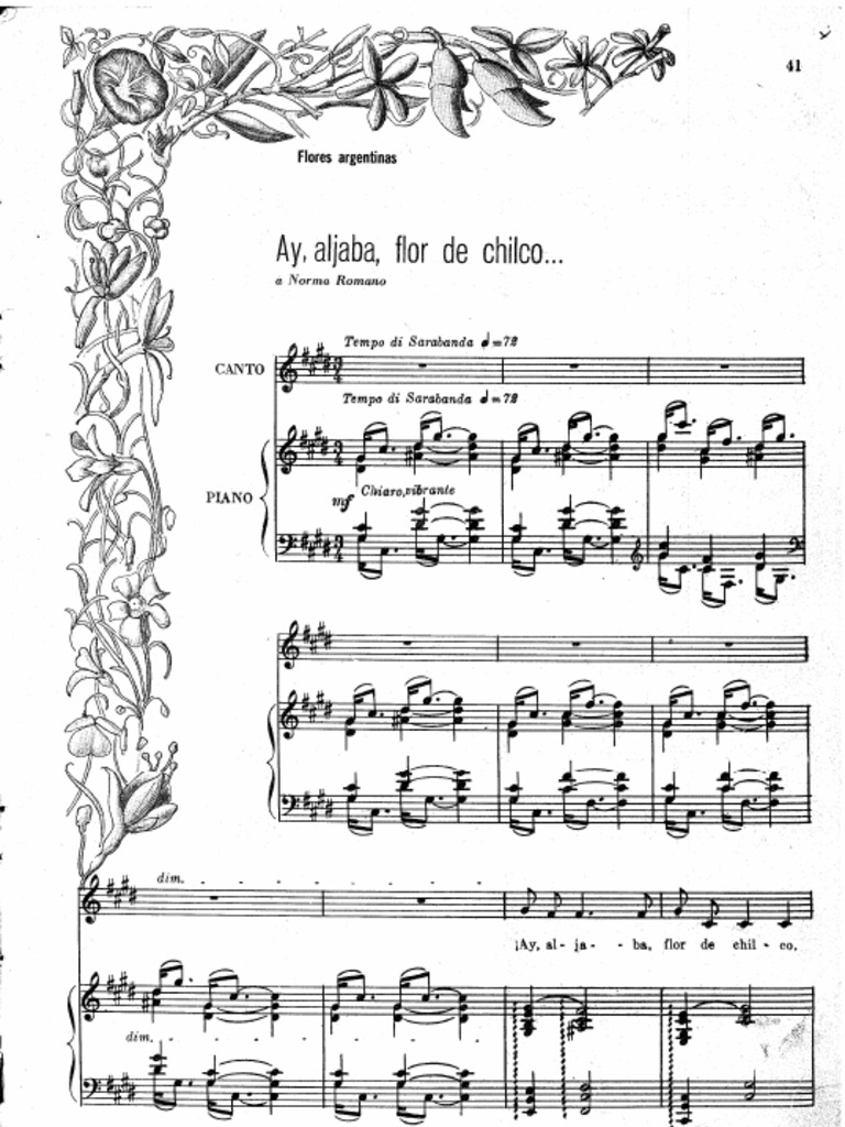 Ay Aljaba Flor Del Chilco | PDF