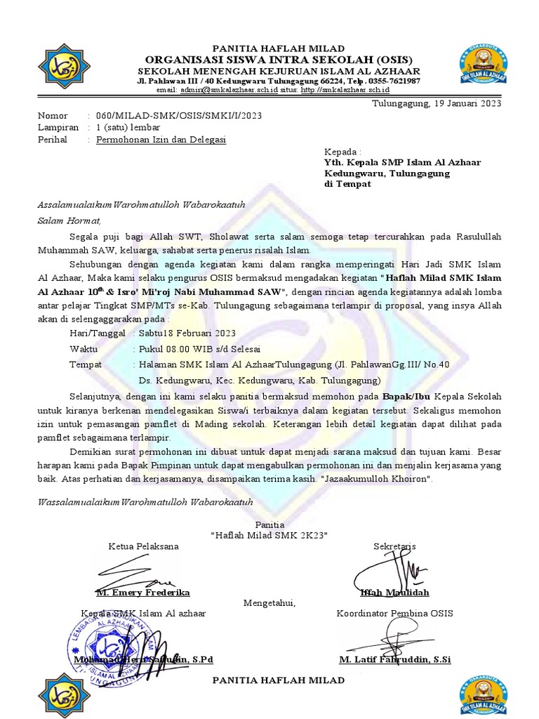 3 surat Sosialisasi | PDF