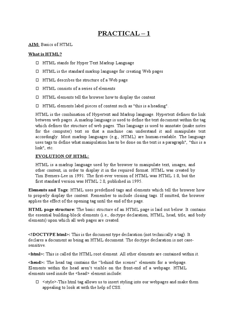 Vineet Garg CNI Lab File | PDF | Html | Html Element