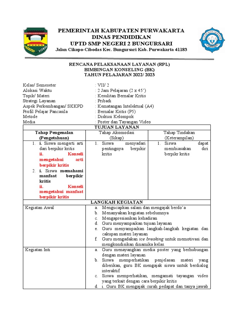 RPL BK Akomodatif | PDF