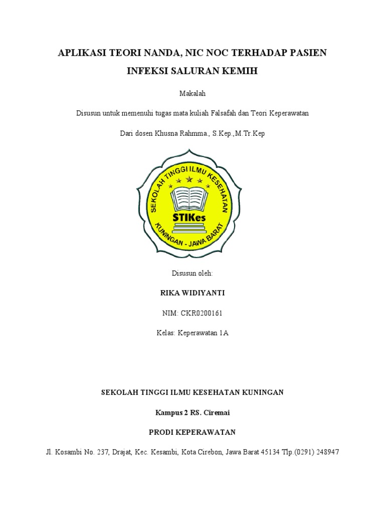 Aplikasi Teori NANDA pada ISK | PDF