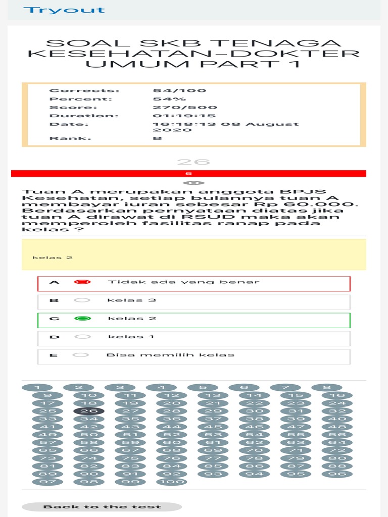 Soal SKB Tenaga Kesehatan-Dokter Umum Part 1 | PDF