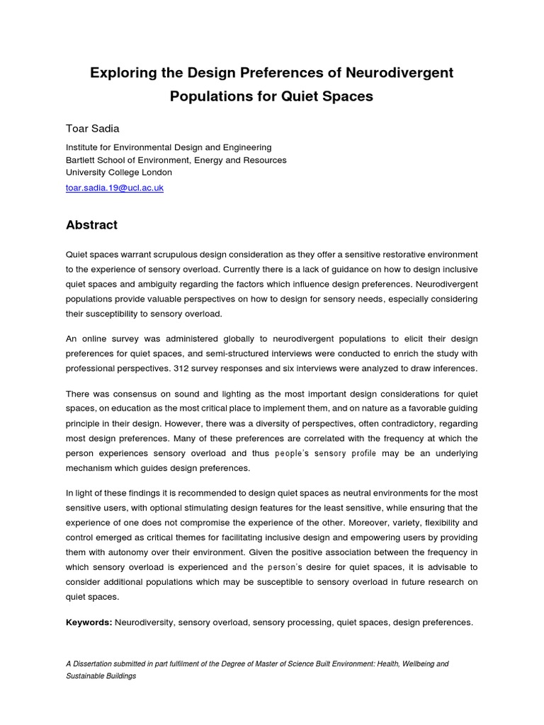 Exploring The Design Preferences of Neurodivergent Populations For ...
