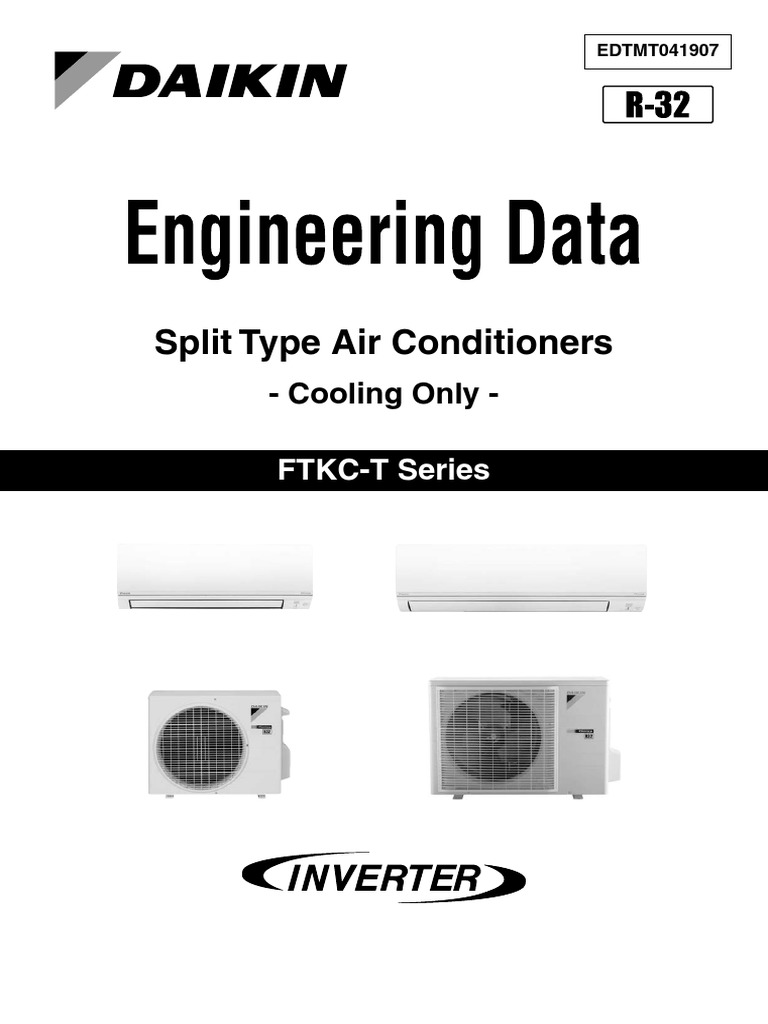 Daikin FTKC-T Series AC Specifications | PDF | Air Conditioning | Power ...