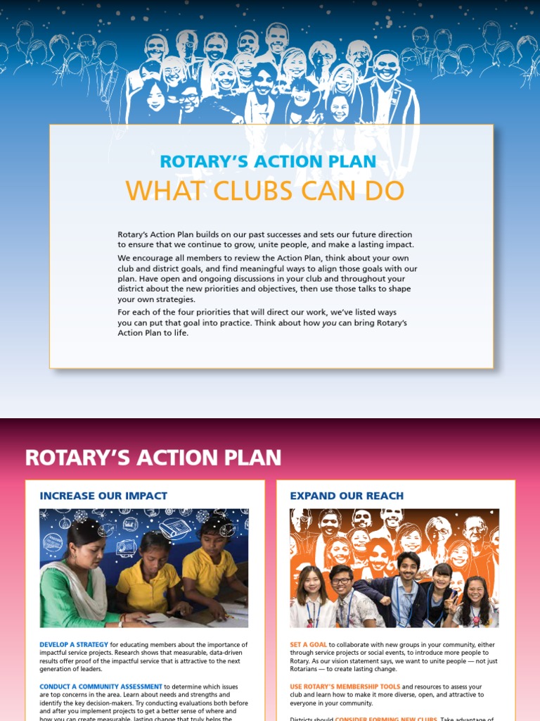 Rotary Action Plan for Clubs | PDF | Goal | Innovation