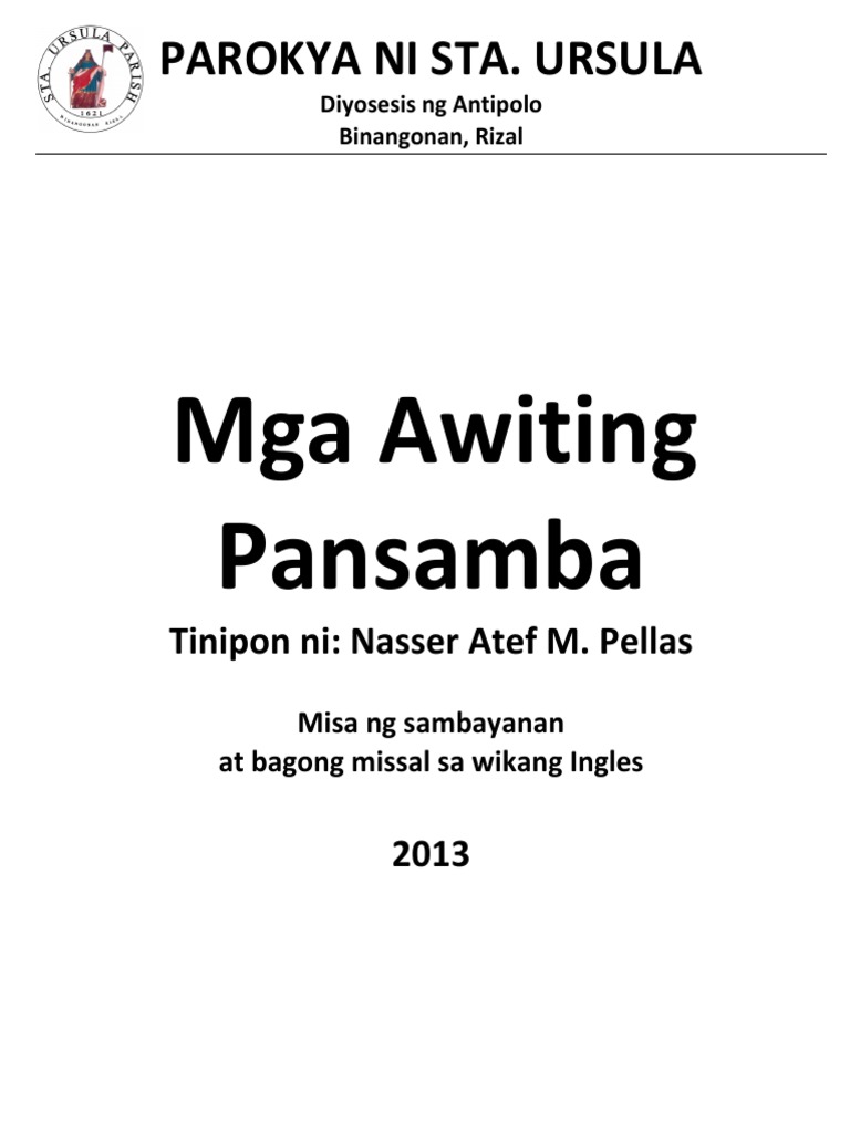 Mga Awiting Pansamba | PDF