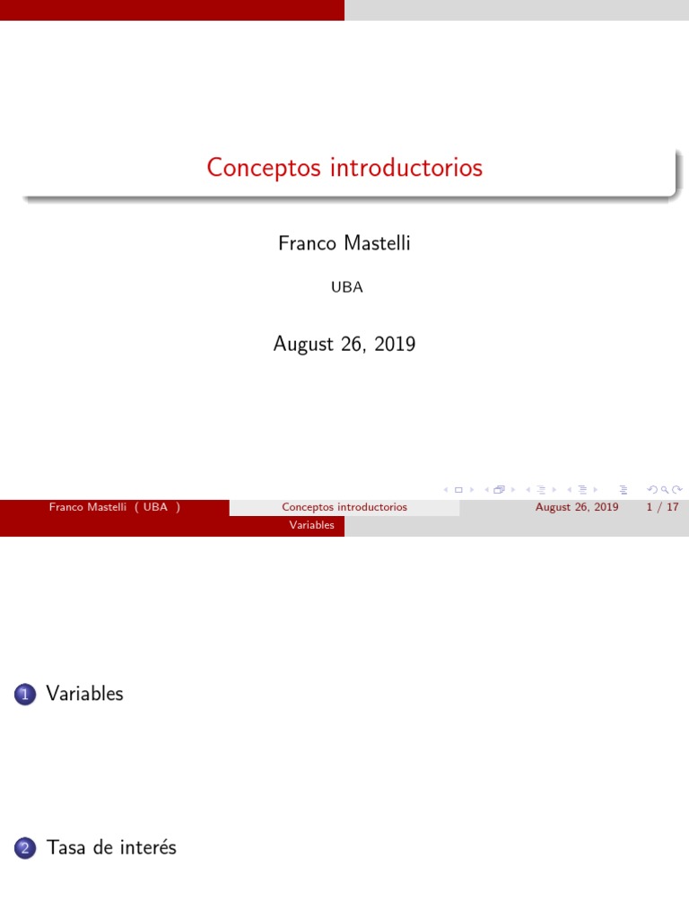 Conceptos Introductorios Macro 1 | PDF | Interés | Tasas de interés