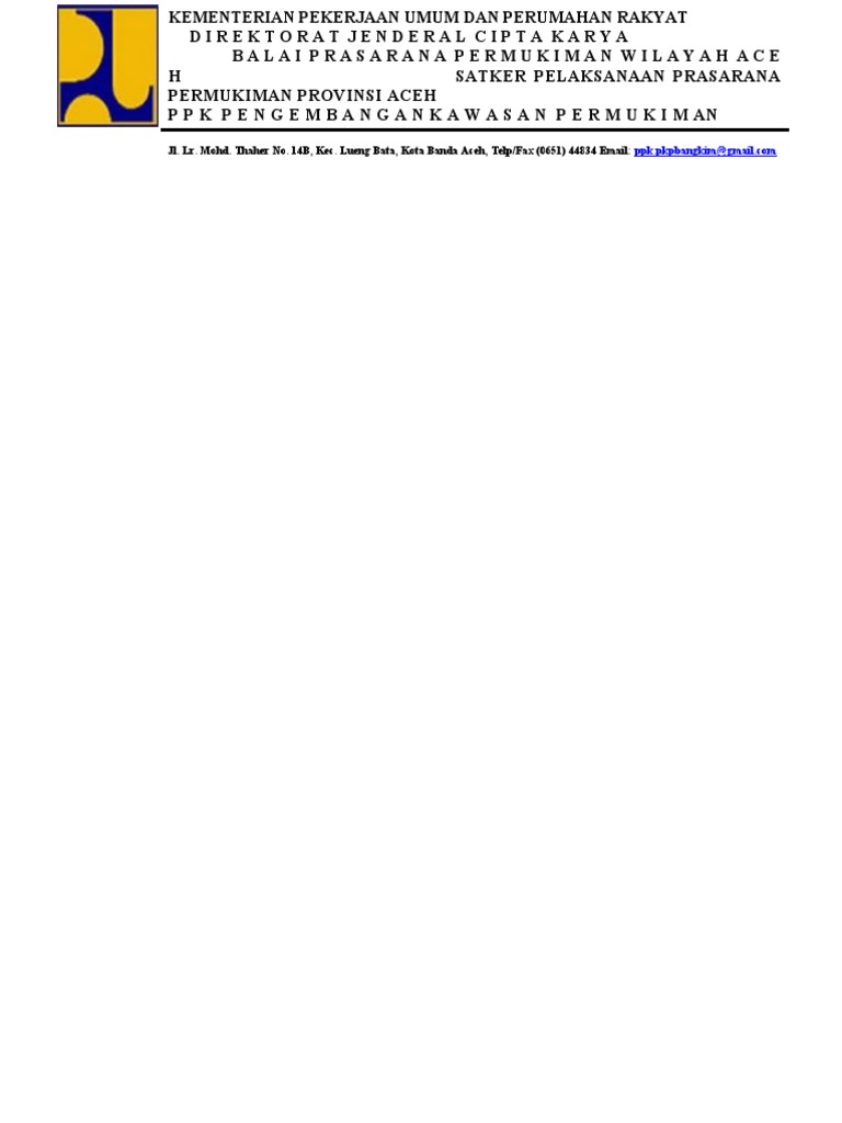 KOP SATKER PU | PDF