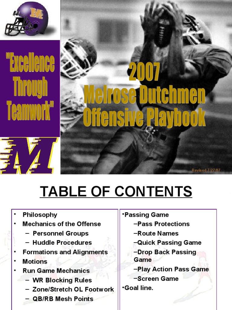 A Multiple Offensive Scheme Utilizing the Pistol Formation | PDF ...