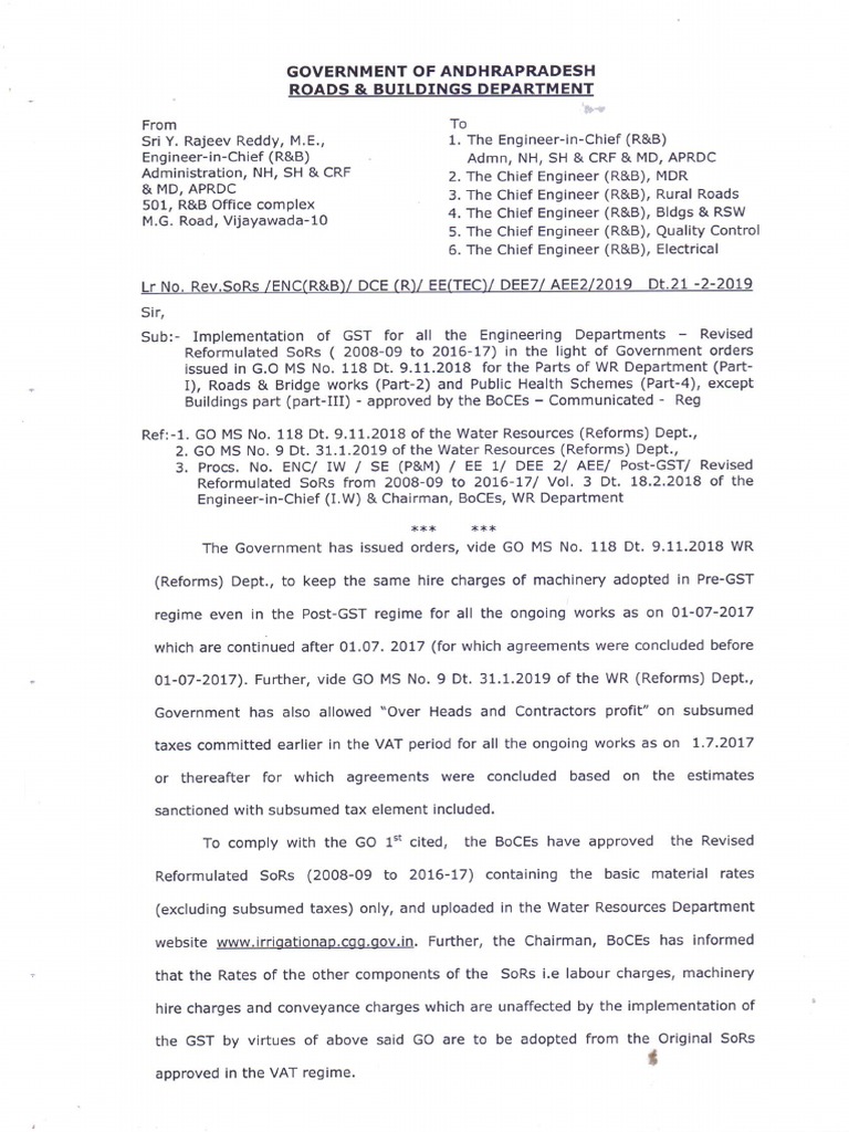 Guidelines From BoCEs To Implement GST | PDF