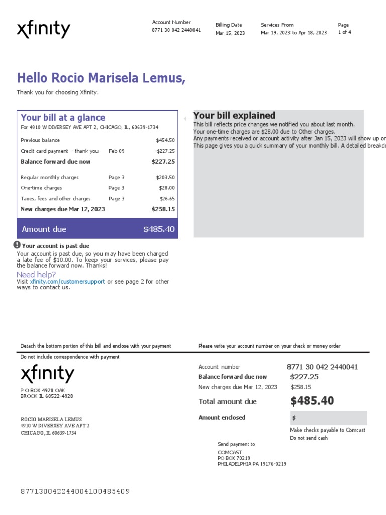 Xfinity 2023 Rocio | PDF | Fee | Federal Communications Commission