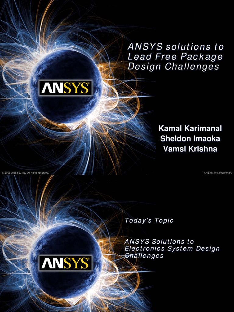 ANSYS Solutions To Lead Free Package Design Challenges | PDF ...