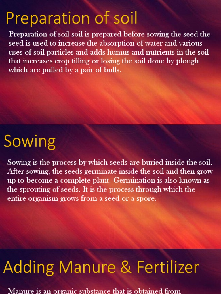 Preparation of Soil | PDF