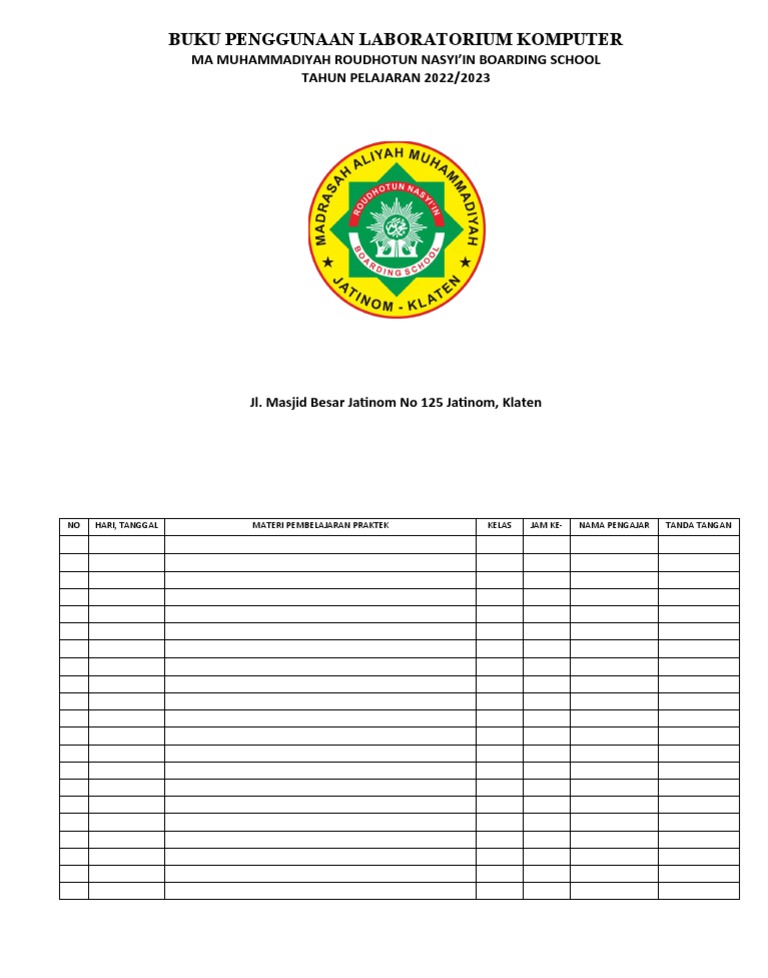 Buku Penggunaan Lab Komputer | PDF