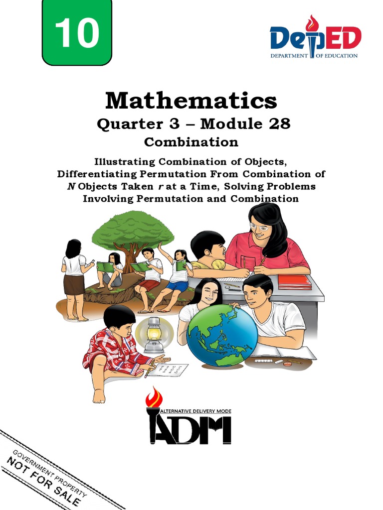 Math 10 Quarter 3 Module 28 | PDF | Permutation | Learning