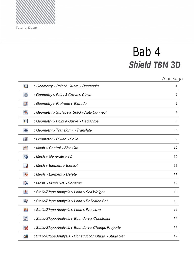Tutorial Shield TBM 3D | PDF