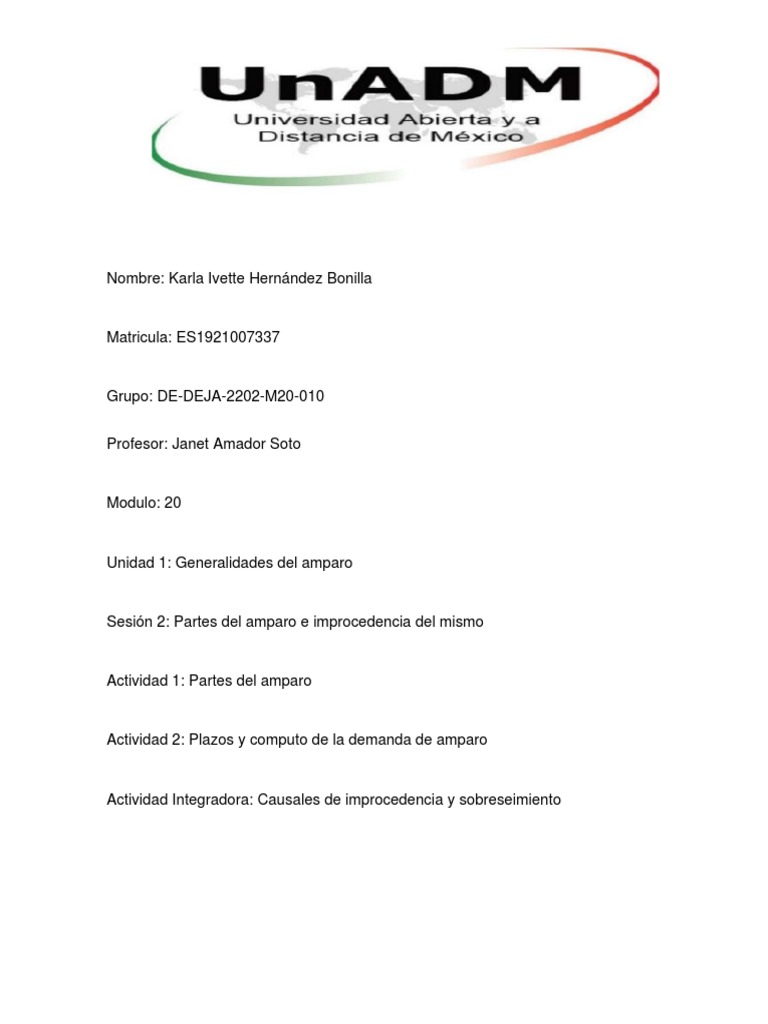 M20 U1 S2 Kihb | PDF | Judicaturas | Ley Pública