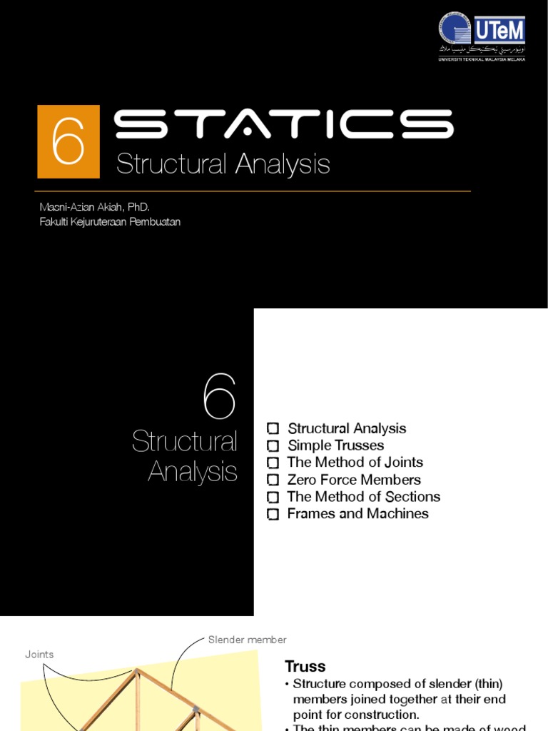 Chapter 6. Structural Analysis | PDF | Truss | Structural Analysis