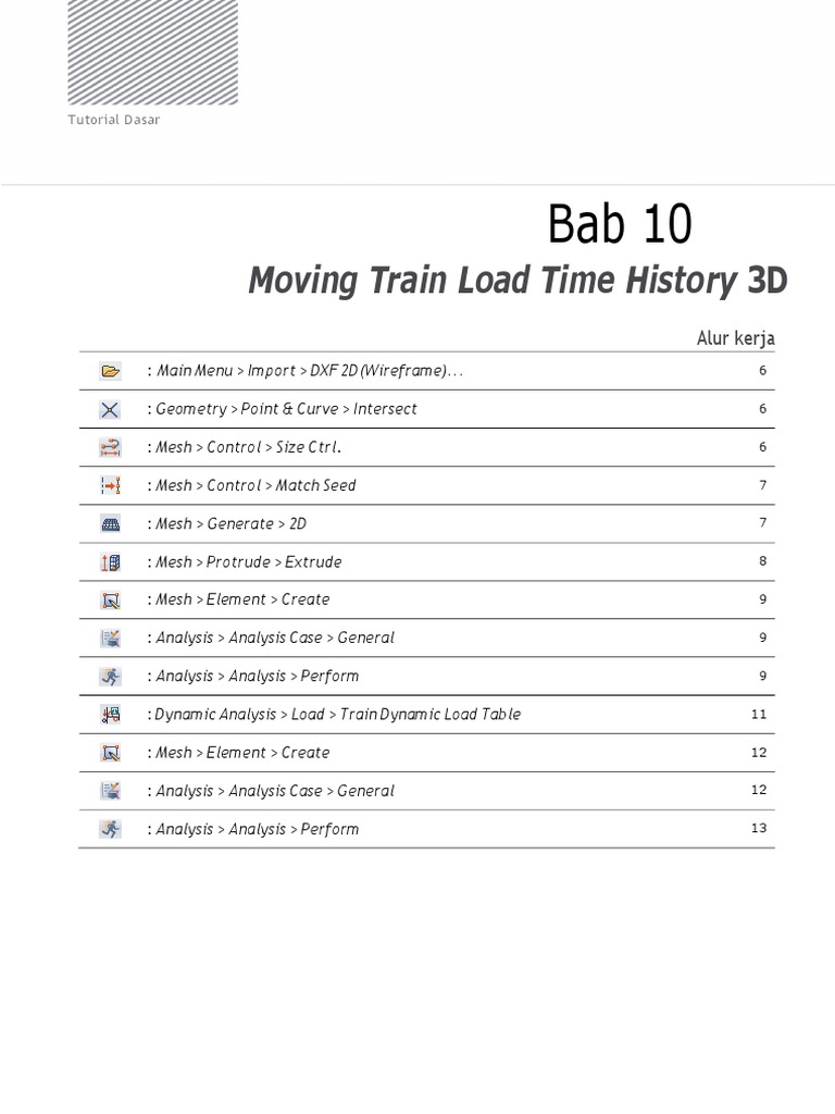 10 - Moving Train Load Time History 3D | PDF