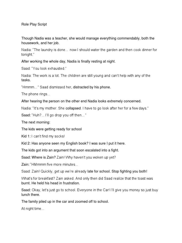 Mother's Day Skit: A Family's Chaos | PDF