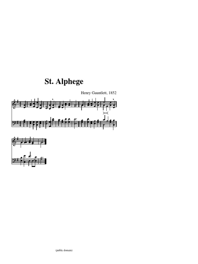 St. Alphege: Henry Gauntlett, 1852 | PDF