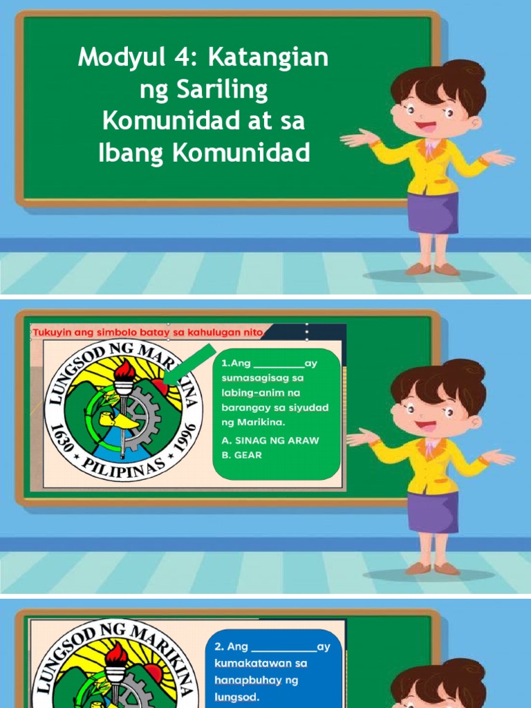 Modyul 4: Katangian NG Sariling Komunidad at Sa Ibang Komunidad | PDF