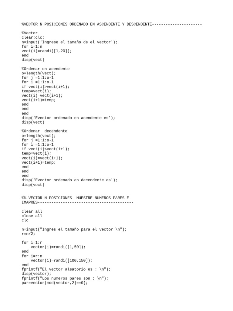 Ejercicios de Programacion | PDF | Datos | Gestión de tecnología de la información